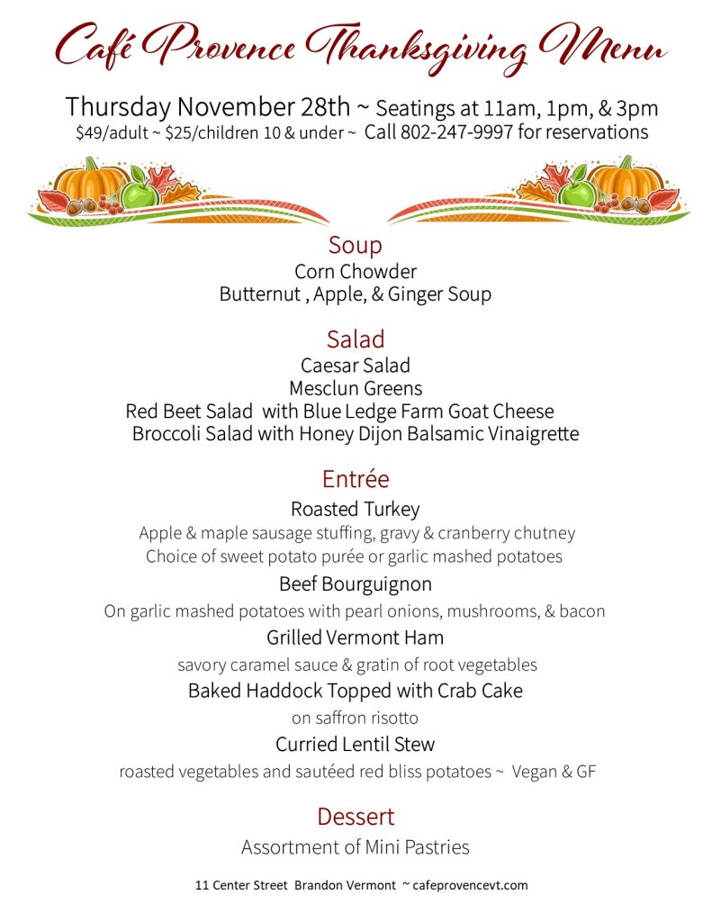 Menus Crafted from Ultra-Fresh, Local Ingredients - Café Provence